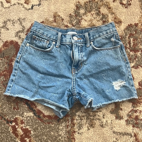 Old Navy | Bottoms | Girls Size 8 Jean Shorts With Cute Heart Details ...